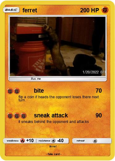 Pokémon ferret 63 63 - bite - My Pokemon Card