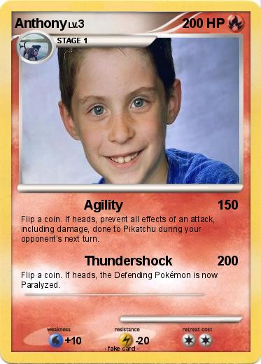Pokémon Anthony 1412 1412 - Agility - My Pokemon Card