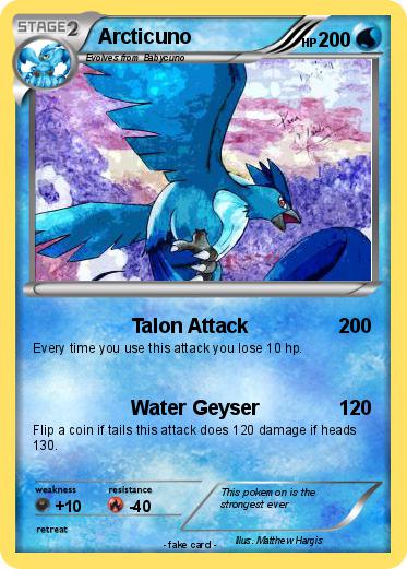 Pokémon Arcticuno 18 18 - Talon Attack - My Pokemon Card