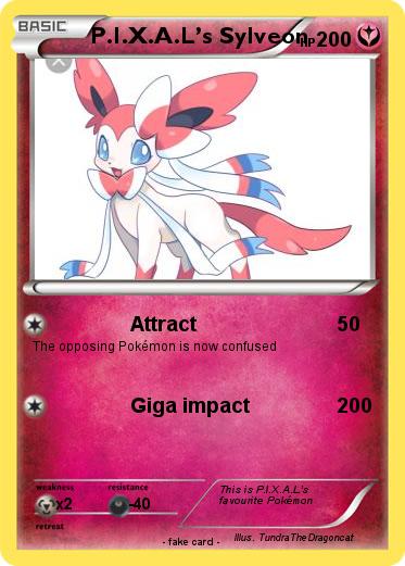 Pokémon P I X A L s Sylveon - Attract - My Pokemon Card