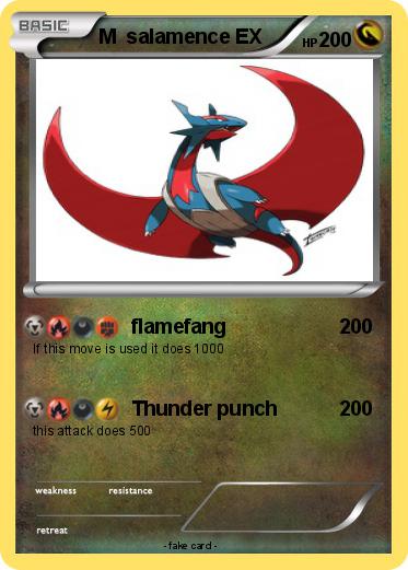 Pokémon M salamence EX 7 7 - flamefang - My Pokemon Card