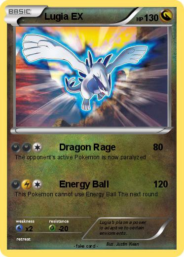 Pokémon Lugia EX 592 592 - Dragon Rage - My Pokemon Card