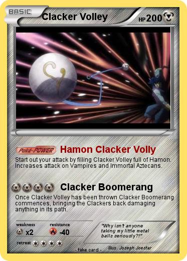 Pokémon Clacker Volley - Hamon Clacker Volly - My Pokemon Card