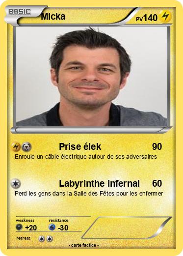 Pokémon Micka 20 20 - Prise élek - Ma carte Pokémon