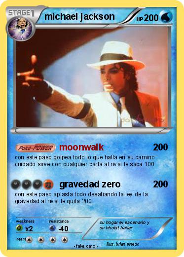 Pokémon michael jackson 1413 1413 - moonwalk - My Pokemon Card