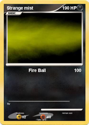 Pokémon Strange mist - Fire Ball - My Pokemon Card