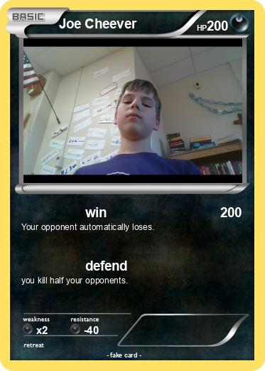 Pokémon Joe Cheever - win - My Pokemon Card