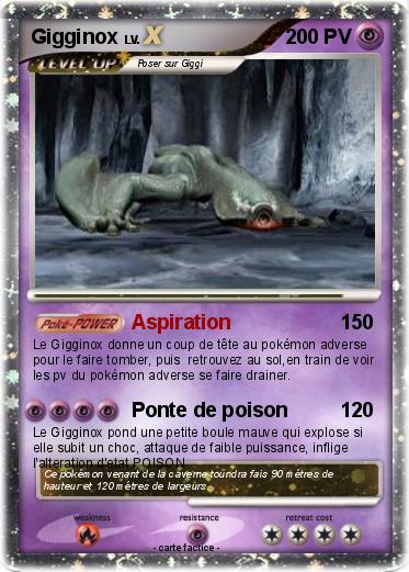 Pokémon Gigginox 15 15 - Aspiration - Ma carte Pokémon