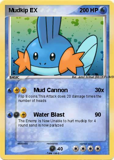 Pokémon Mudkip EX 34 34 - Mud Cannon - My Pokemon Card