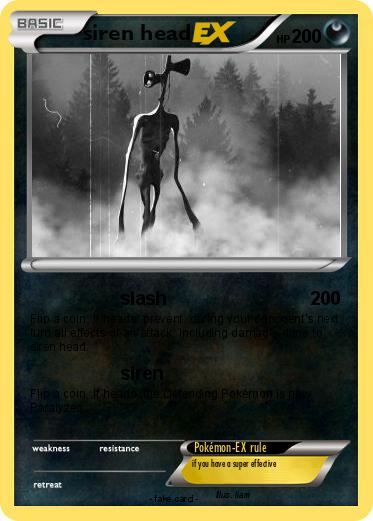 Pokémon siren head 91 91 - slash - My Pokemon Card