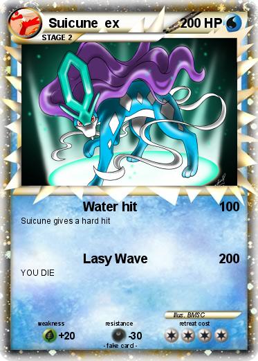 Pokémon Suicune ex 54 54 - Water hit 100 - My Pokemon Card