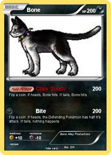 Pokémon Bone 232 232 - Claw Slash - My Pokemon Card