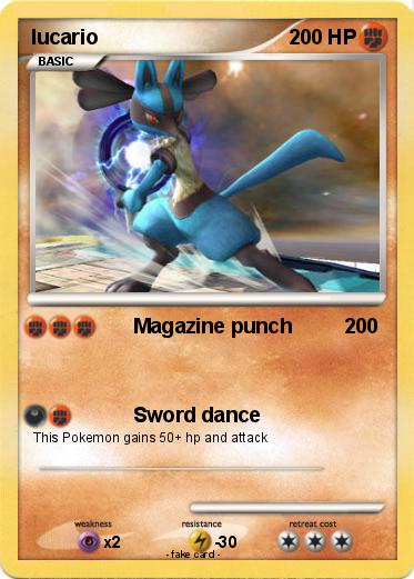 Pokémon lucario 5095 5095 - Magazine punch - My Pokemon Card