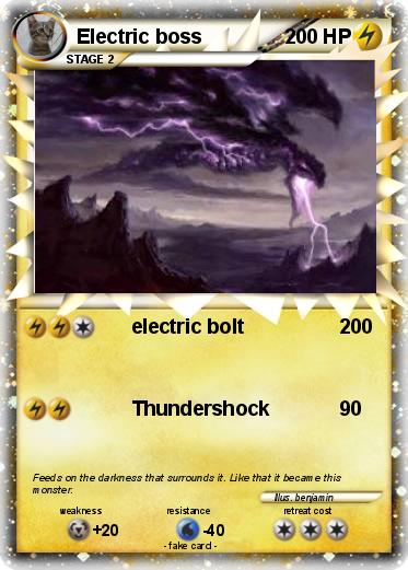Pokémon Electric boss - electric bolt - My Pokemon Card