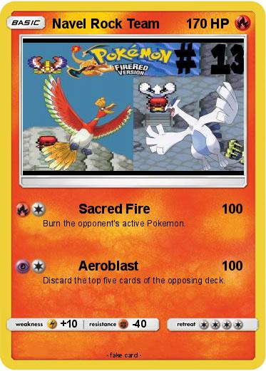 Pokémon Navel Rock Team - Sacred Fire - My Pokemon Card
