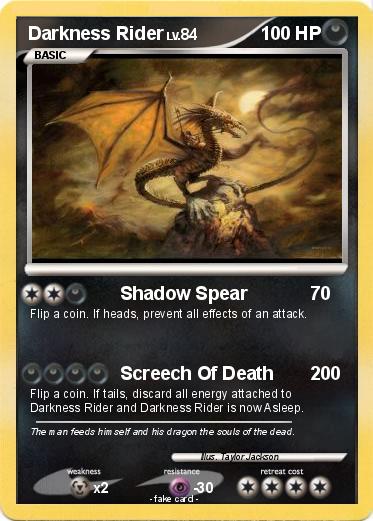 Pokémon Darkness Rider - Shadow Spear - My Pokemon Card