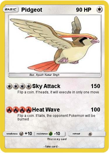 Pokémon Pidgeot 197 197 - Sky Attack - My Pokemon Card