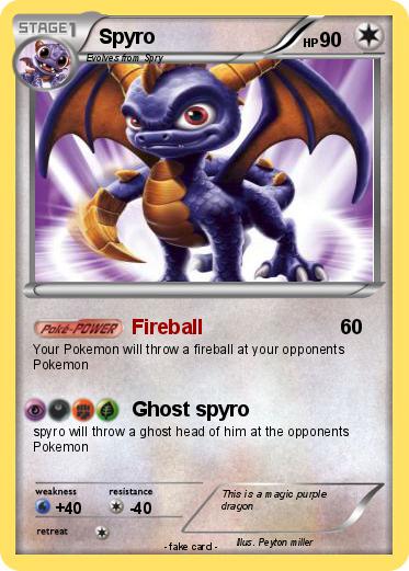 Pokémon Spyro 1030 1030 - Fireball - My Pokemon Card