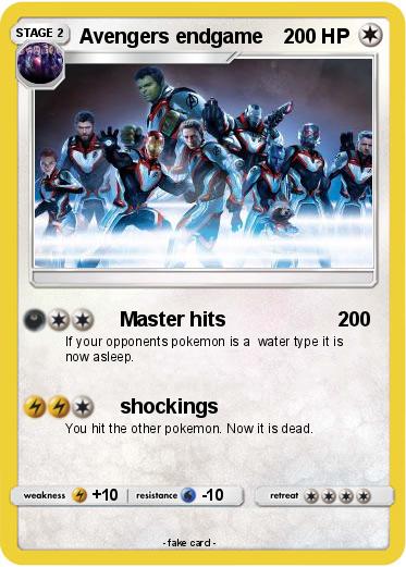 Pokémon Avengers endgame - Master hits - My Pokemon Card