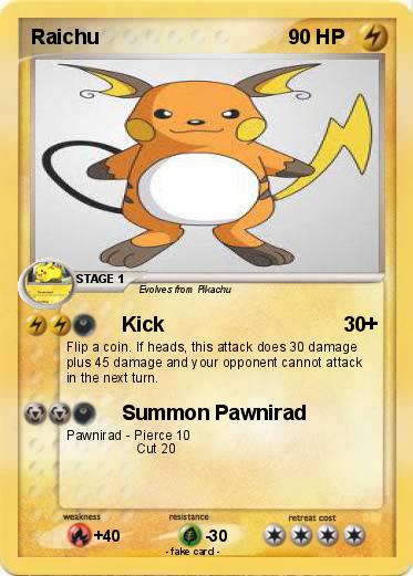 Pokémon Raichu 2717 2717 - Kick - My Pokemon Card