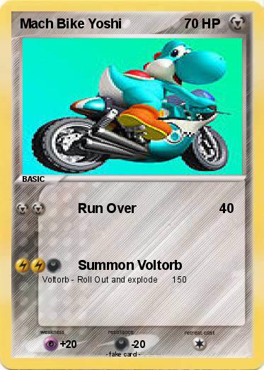Pokémon Mach Bike Yoshi 1 1 - Run Over - My Pokemon Card