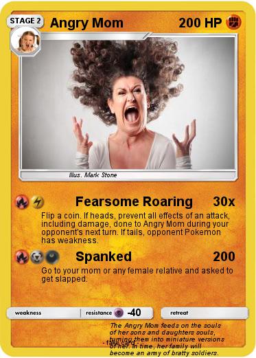Pokémon Angry Mom 31 31 - Fearsome Roaring - My Pokemon Card