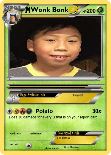 Pokémon Wonk Bonk - Potato - My Pokemon Card