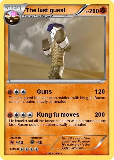 Pokémon The last guest 3 3 - Guns - My Pokemon Card
