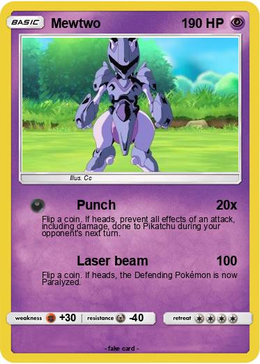 Pokémon Mewtwo 9765 9765 - Punch - My Pokemon Card