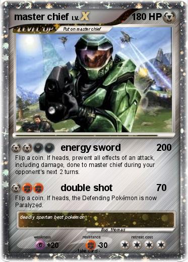 Pokémon master chief 678 678 - energy sword - My Pokemon Card
