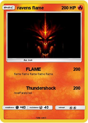Pokémon ravens flame - FLAME - My Pokemon Card