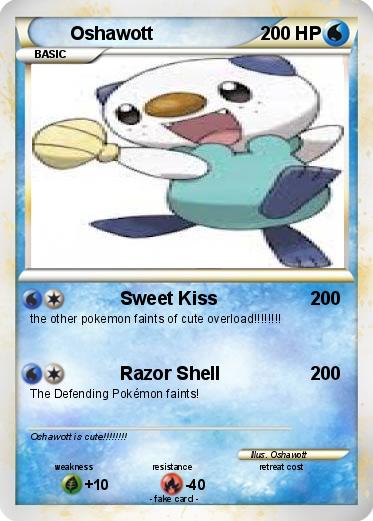 Pokémon Oshawott 807 807 - Sweet Kiss - My Pokemon Card
