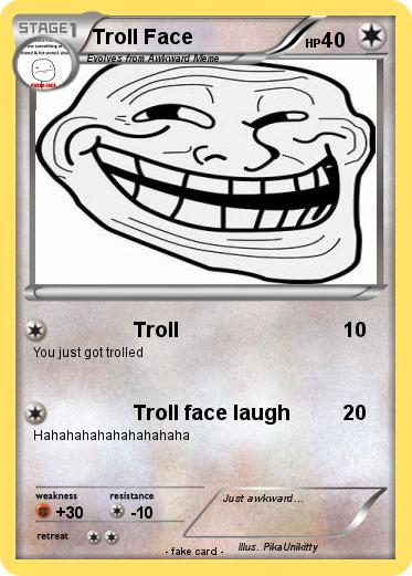 Pokémon Troll Face 1800 1800 - Troll - My Pokemon Card
