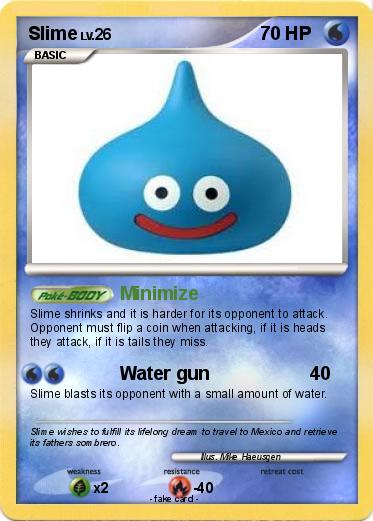 Pokémon Slime 28 28 - Minimize - My Pokemon Card