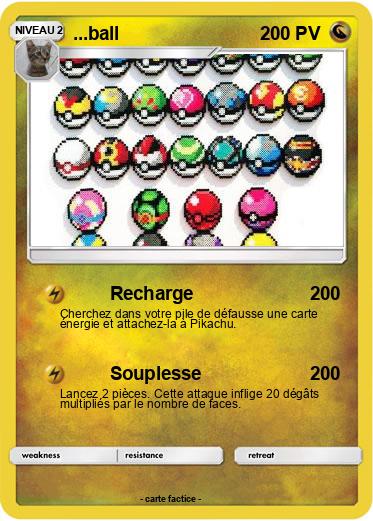 Pokémon ball 305 305 - Recharge - Ma carte Pokémon