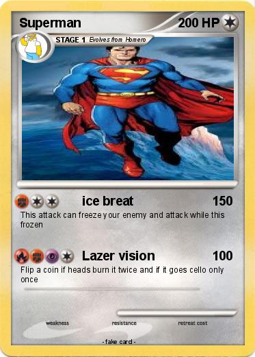 Pokémon Superman 330 330 - ice breat - My Pokemon Card