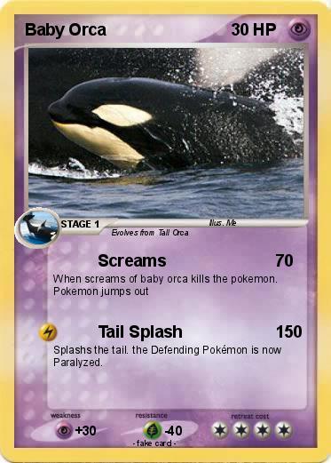 Pokémon Baby Orca 1 1 - Screams - My Pokemon Card