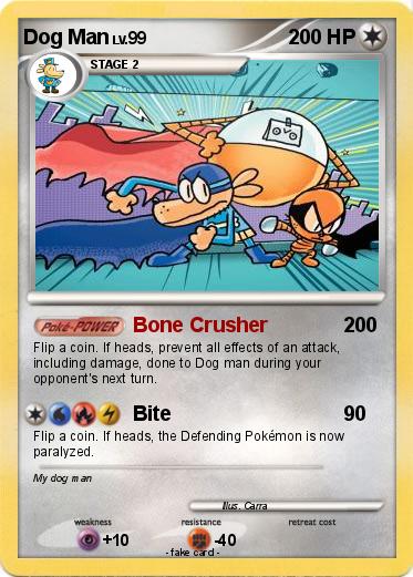 Pokémon Dog Man 97 97 - Bone Crusher - My Pokemon Card