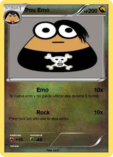 Pokémon Pou Emo 8 8 - Emo - Mi carta pokémon