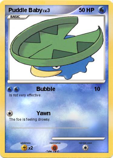 Pokémon Puddle Baby - Bubble - My Pokemon Card