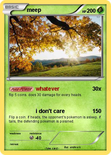 Pokémon meep 70 70 - whatever - My Pokemon Card