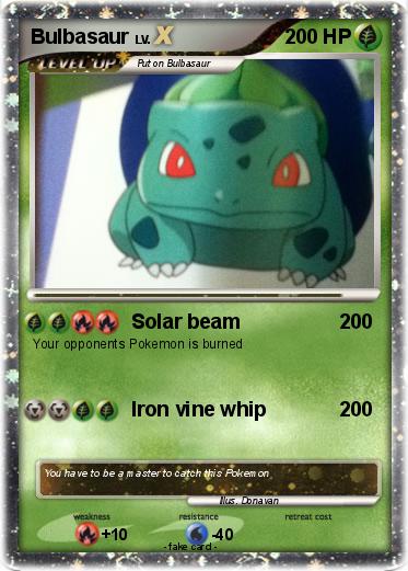 Pokémon Bulbasaur 1025 1025 - Solar beam - My Pokemon Card
