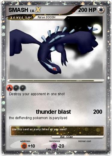 Pokémon SMASH 104 104 - thunder blast - My Pokemon Card