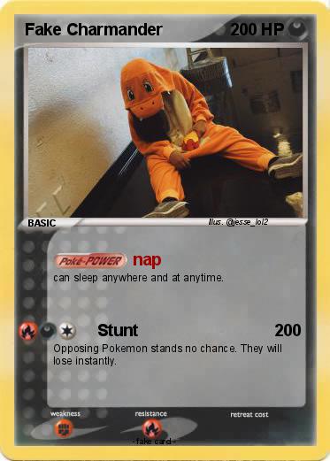 Pokémon Fake Charmander - nap - My Pokemon Card
