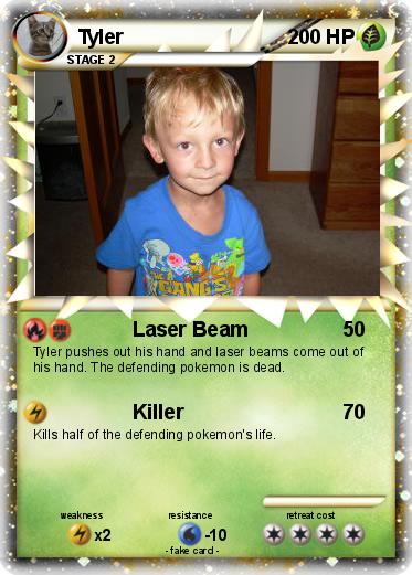 Pokémon Tyler 397 397 - Laser Beam - My Pokemon Card