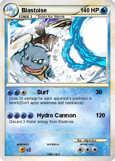 Pokémon Blastoise 1018 1018 - Surf - My Pokemon Card
