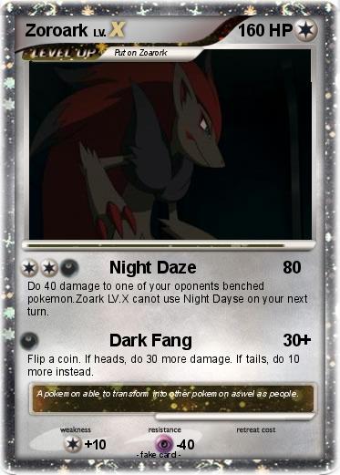 Pokémon Zoroark 743 743 - Night Daze - My Pokemon Card