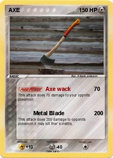 Pokémon AXE 57 57 - Axe wack - My Pokemon Card