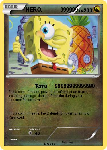 Pokémon HERO 999999 999999 - Terra 999999999999 - My Pokemon Card