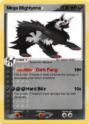 Pokémon Mega Mightyena - Dark Fang - My Pokemon Card